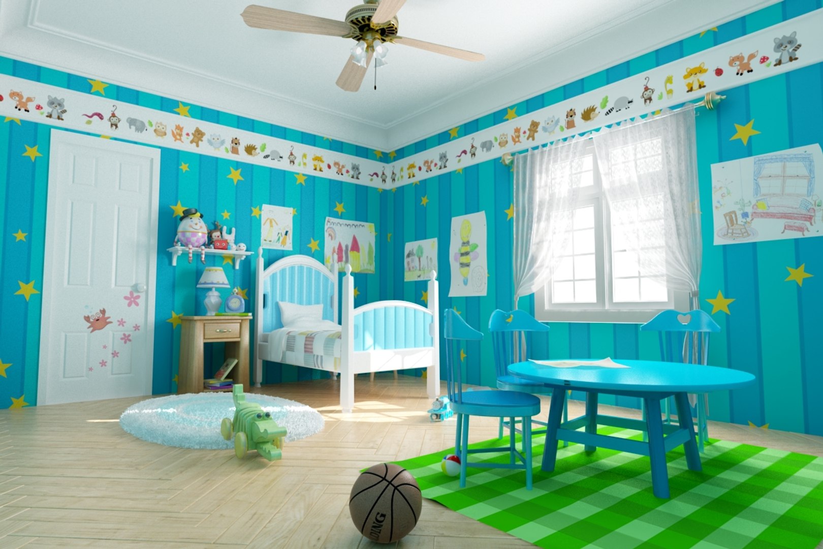 3d Model Kid Room