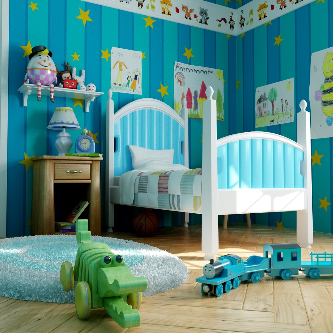 3d Model Kid Room