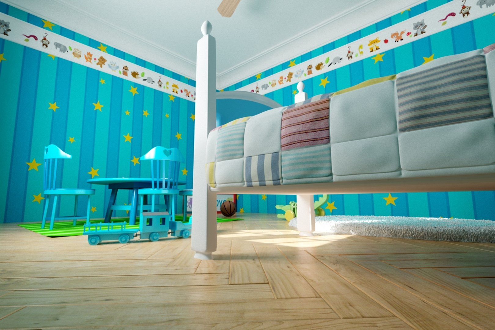3d Model Kid Room