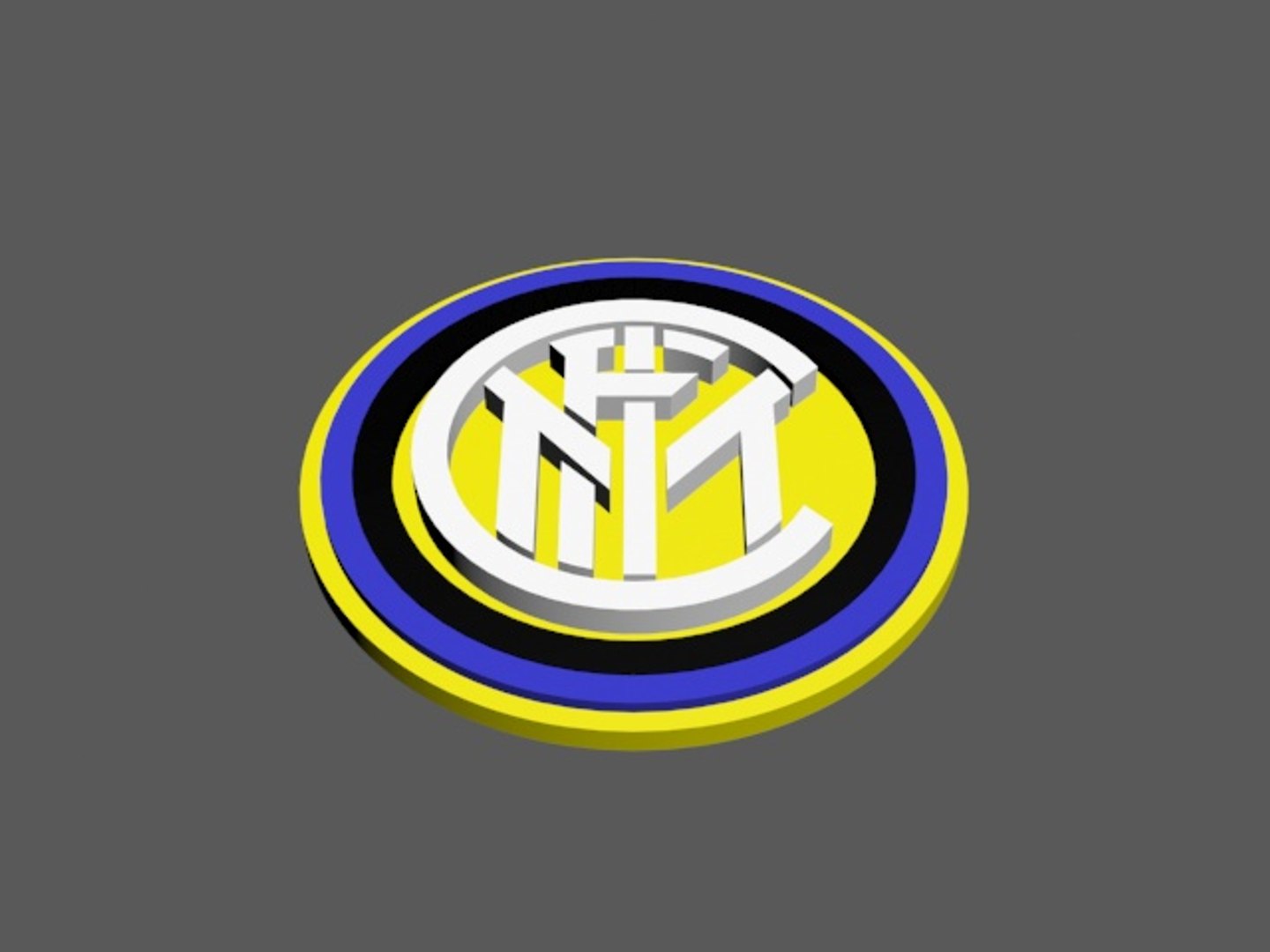 Inter milan football logo model - TurboSquid 1362147