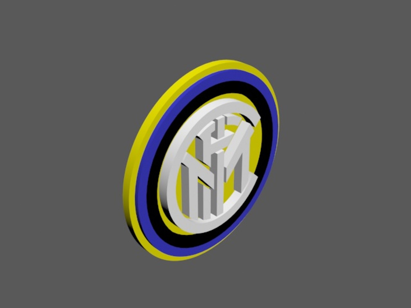 Inter milan football logo model - TurboSquid 1362147