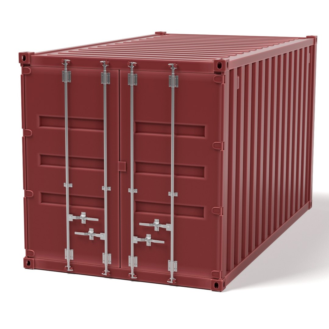 3d 3ds Cargo Container