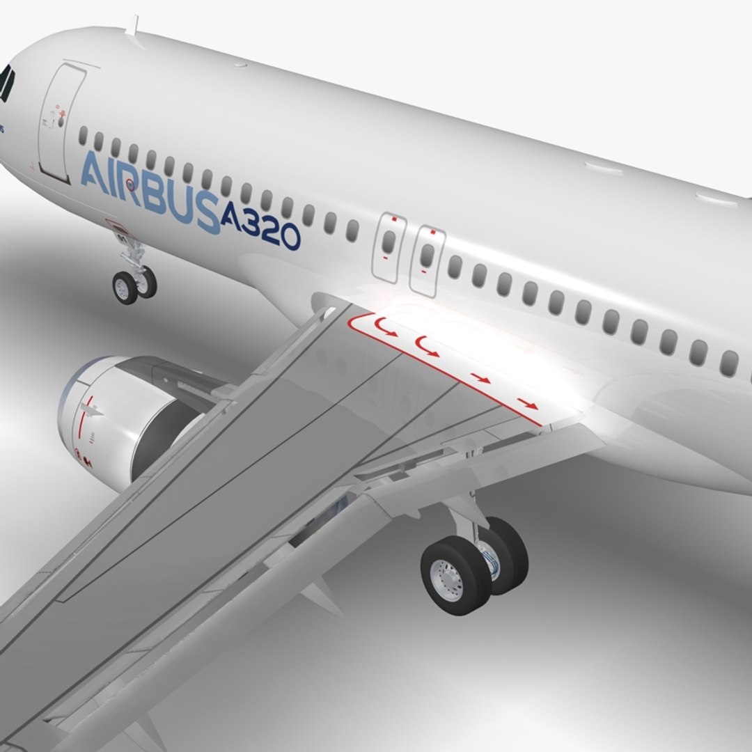 3d Dxf Airbus A320-232 House Livery