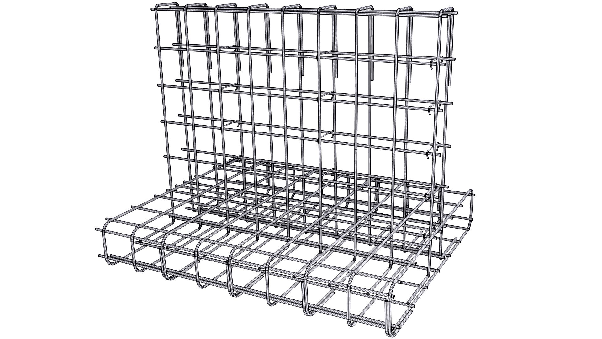 Retaining Wall Rebar 19 Model - TurboSquid 2257200