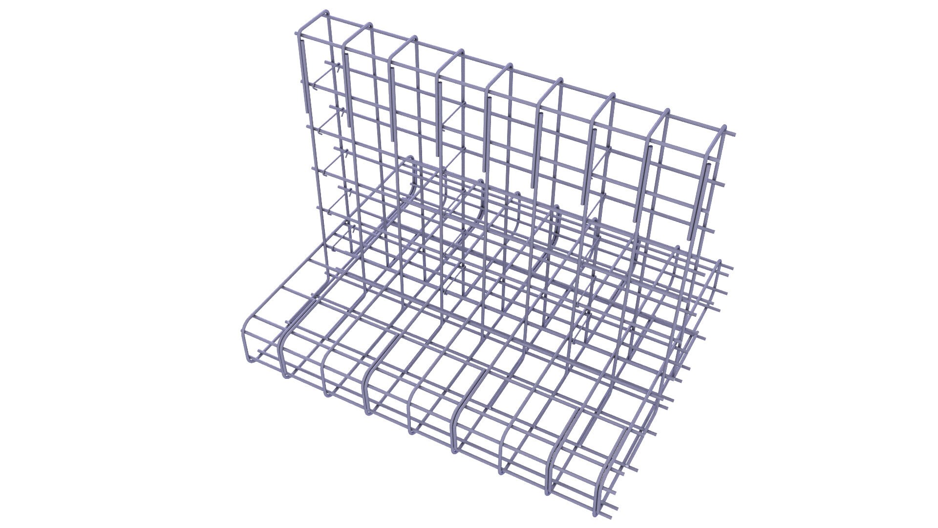 Retaining Wall Rebar 19 Model - TurboSquid 2257200