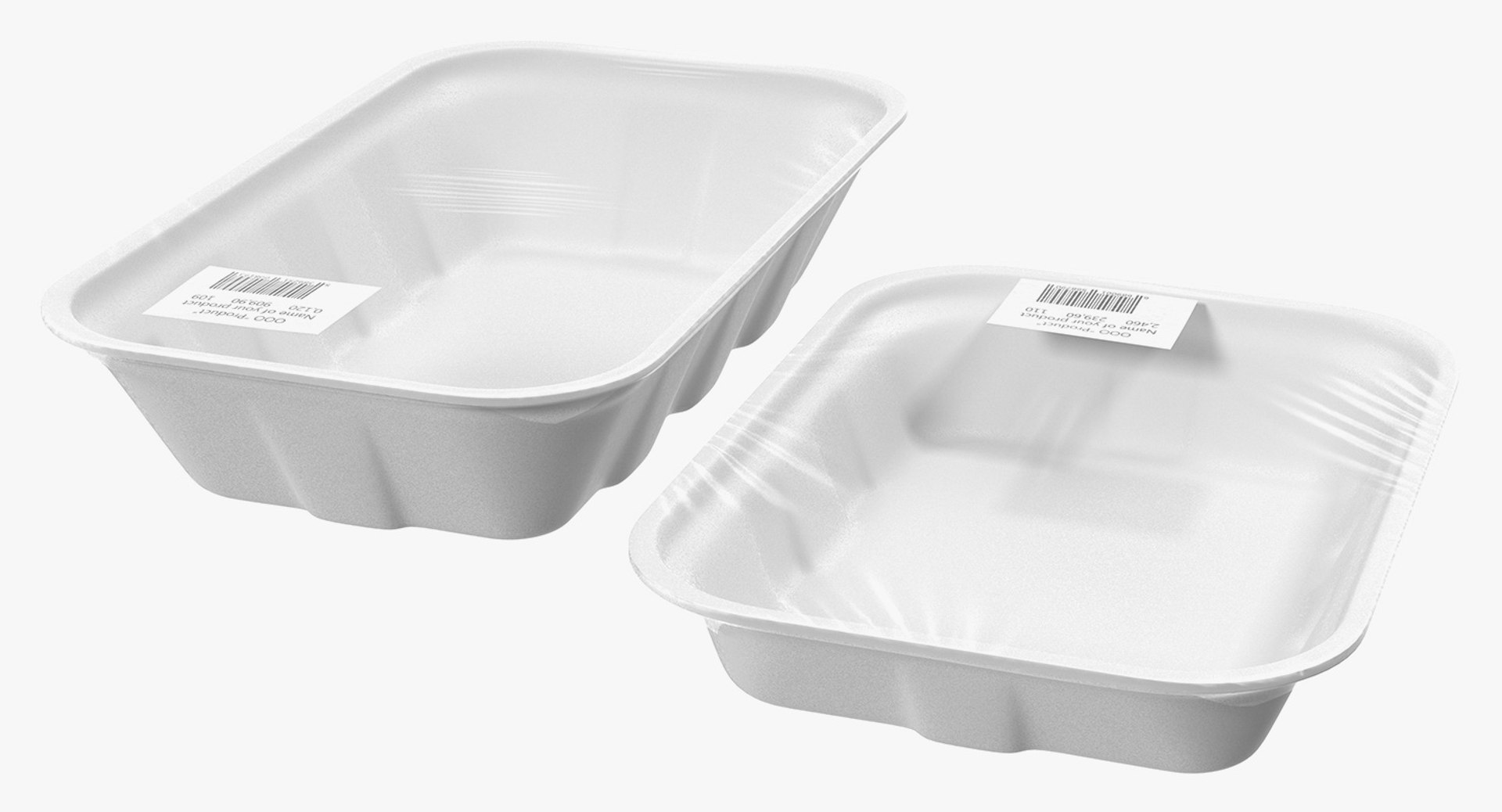 Wrapped Food Trays 3D Model - TurboSquid 1364803