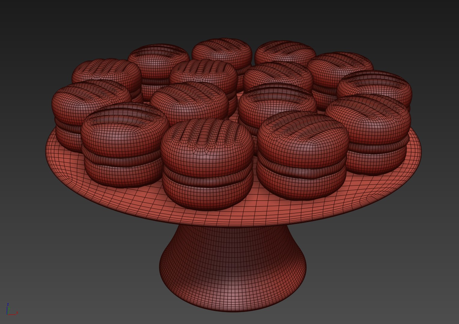 3D Yo Yo Biscuits - TurboSquid 1911308