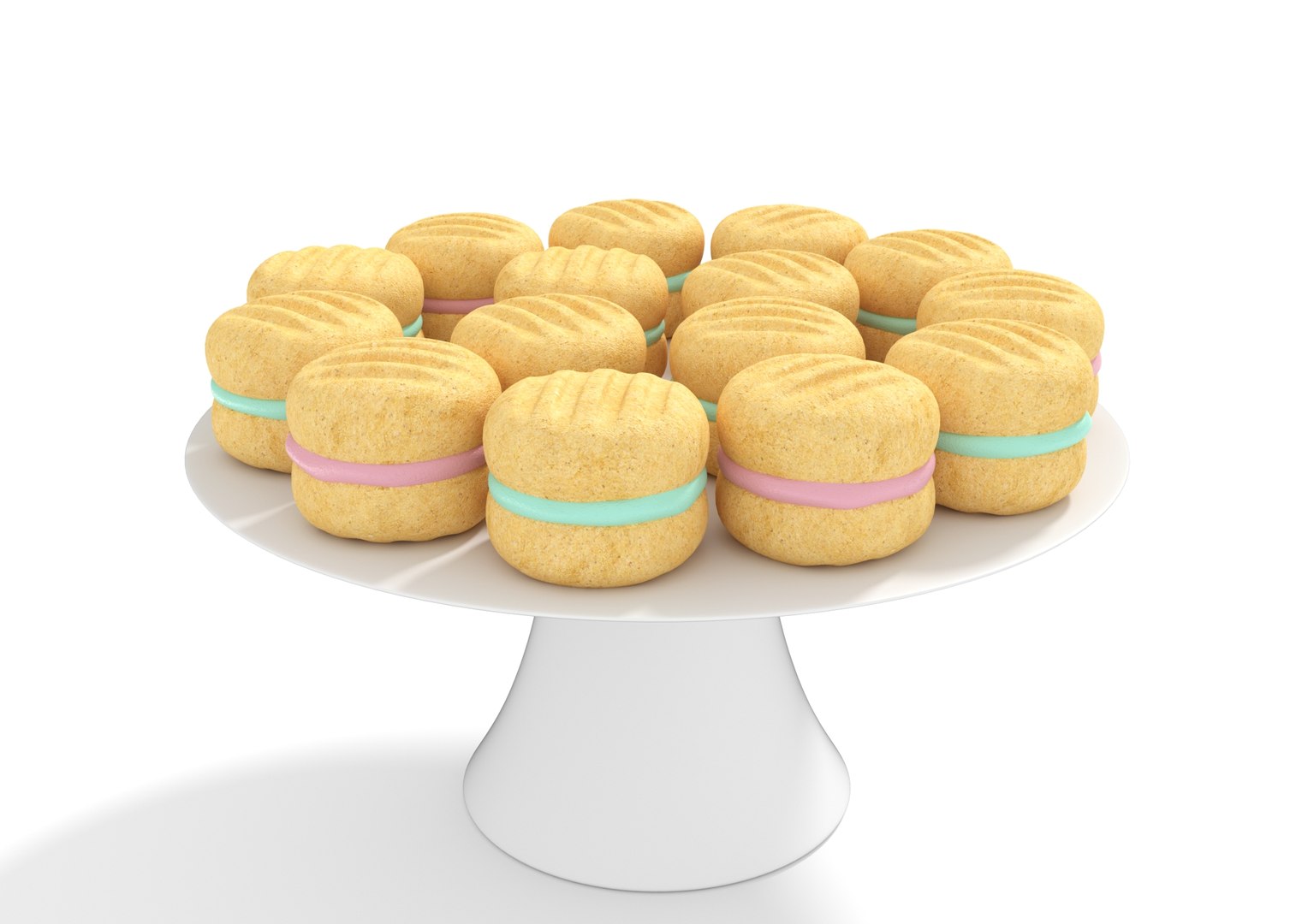 3D Yo Yo Biscuits - TurboSquid 1911308