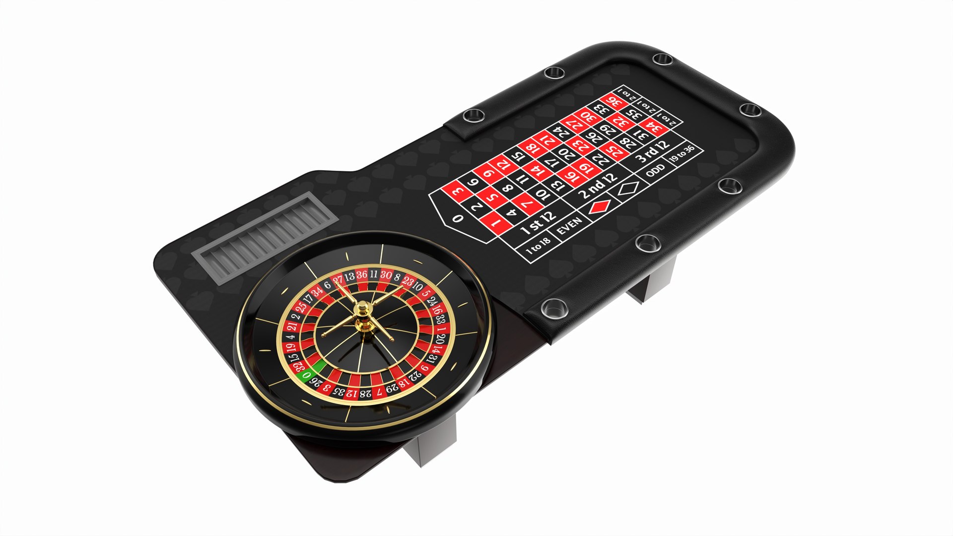 3D Casino European Table With Roulette Wheel - TurboSquid 2183710