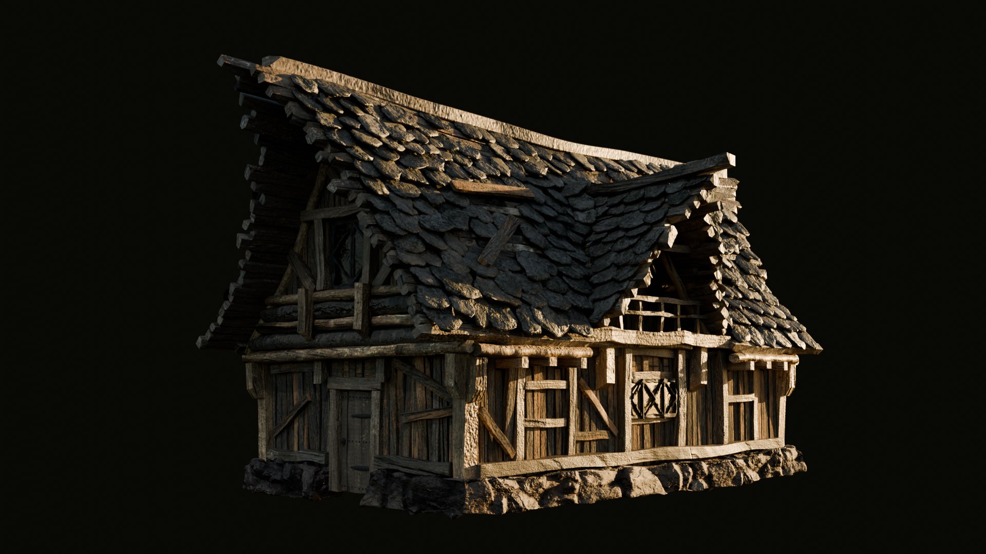 Medieval Wooden House 3D Model 3D Model - TurboSquid 2289325