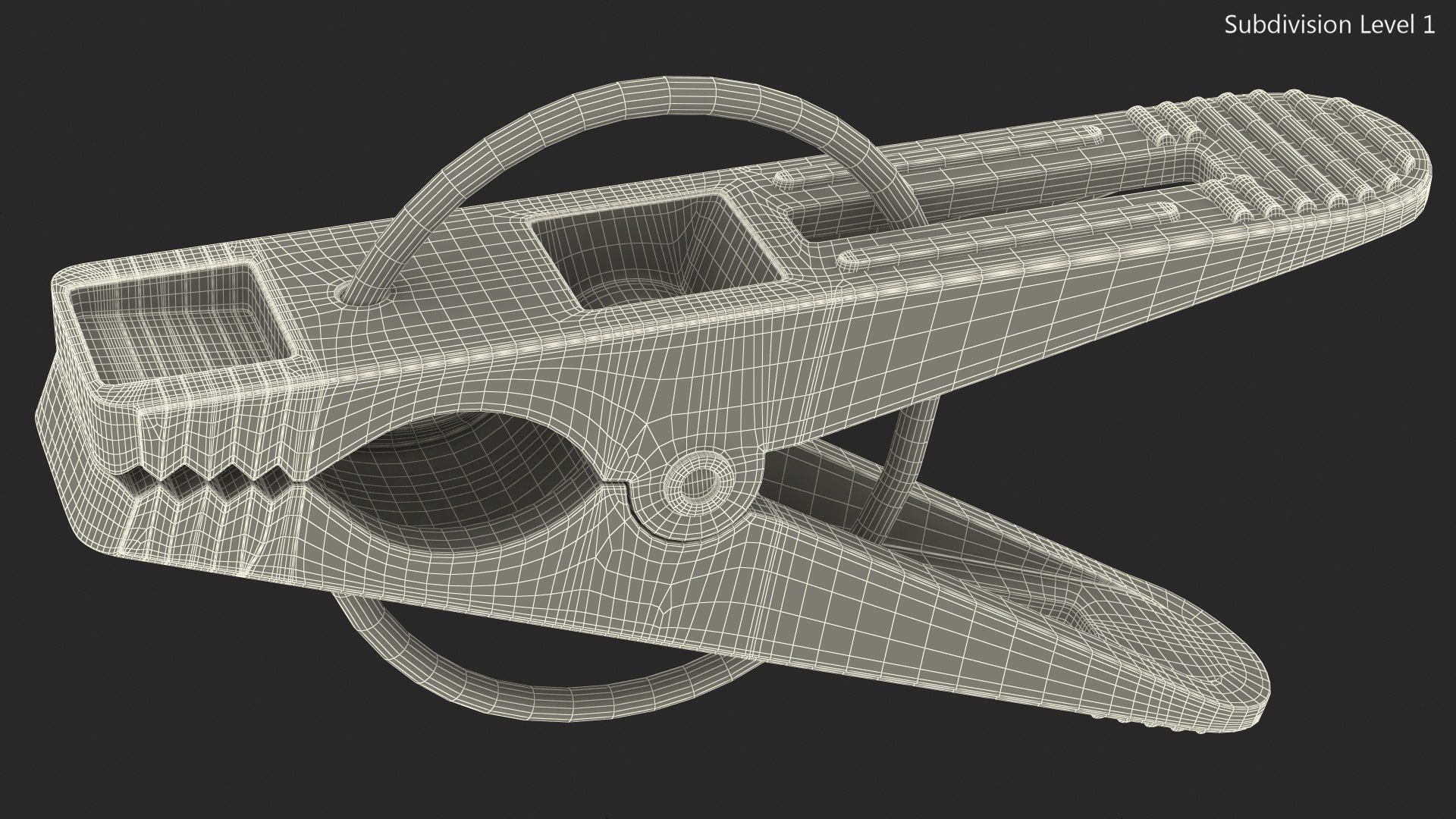 3D Plastic Clothespin Green - TurboSquid 1922211