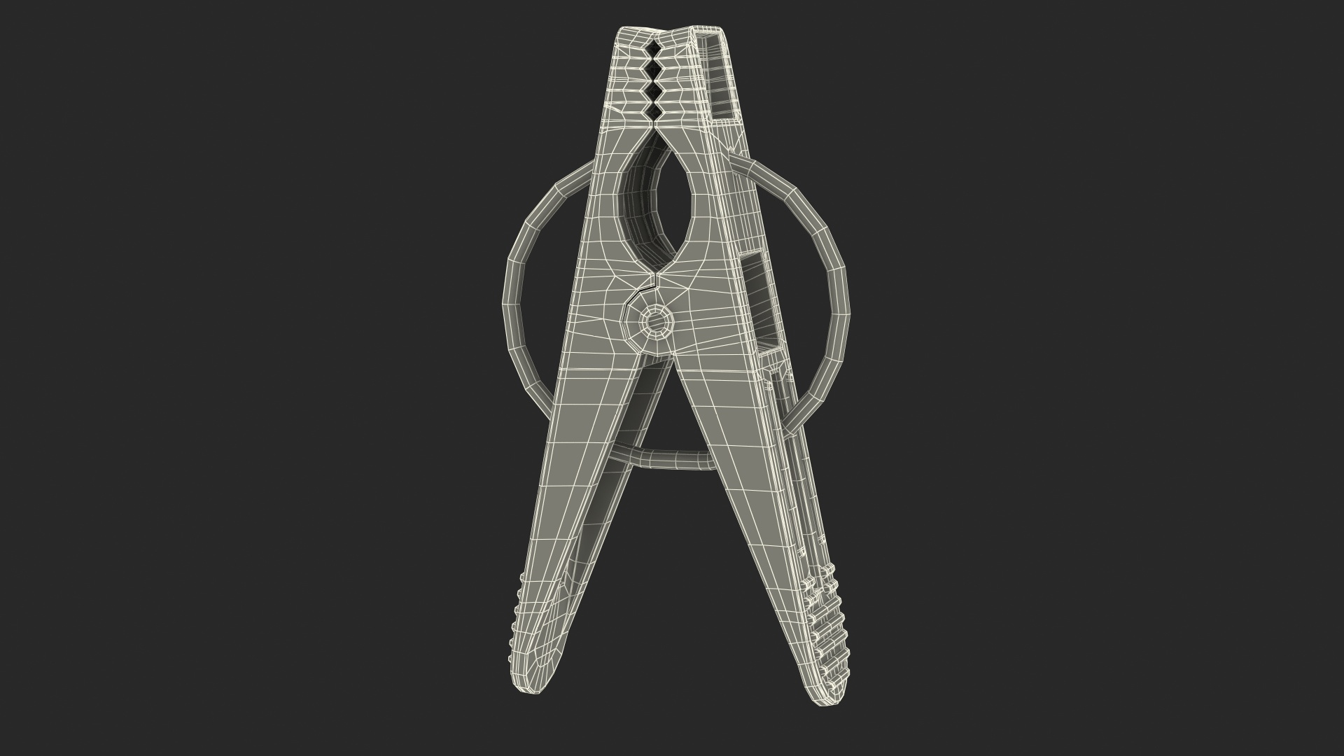 3D Plastic Clothespin Green - TurboSquid 1922211