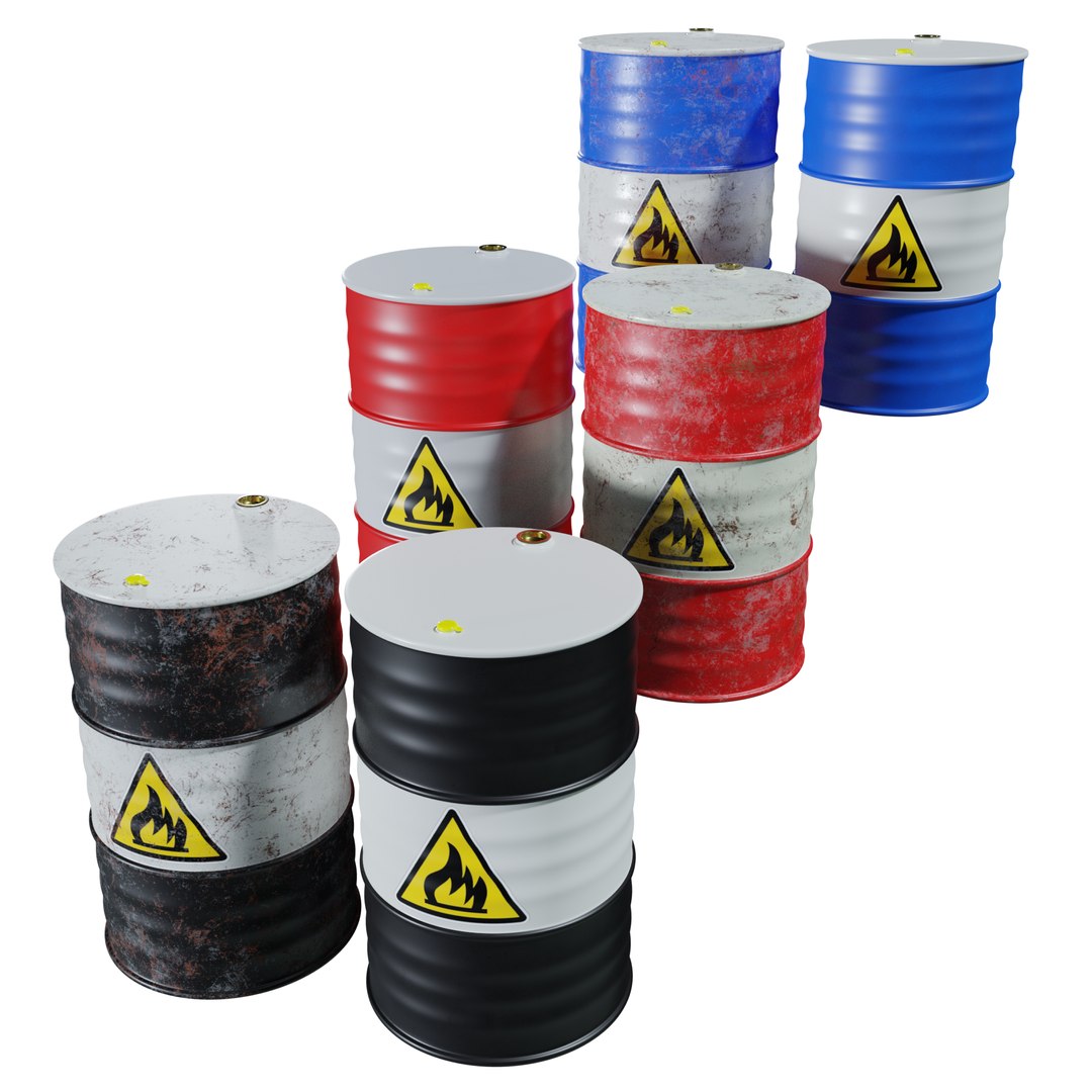 3D model fuel barrel contains - TurboSquid 1439061