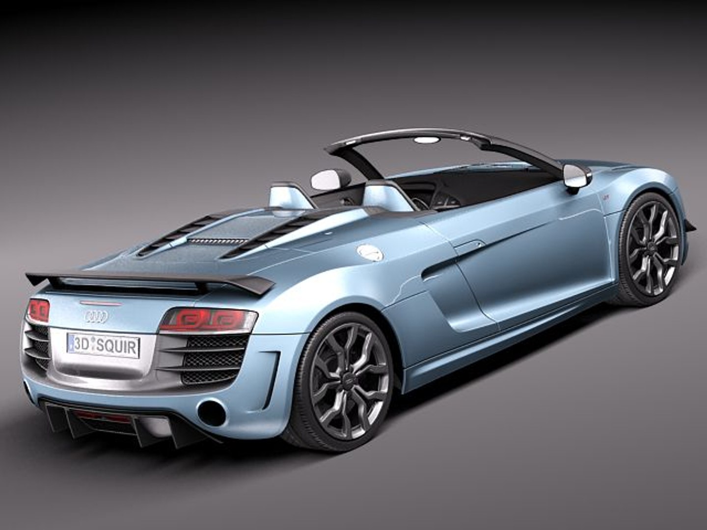 3d model audi r8 gt spyder