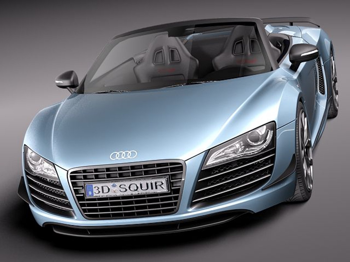 3d model audi r8 gt spyder
