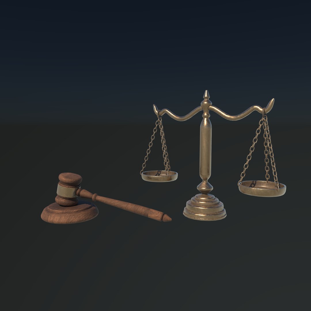 Justice Scale 3D Model 3D - TurboSquid 2342796