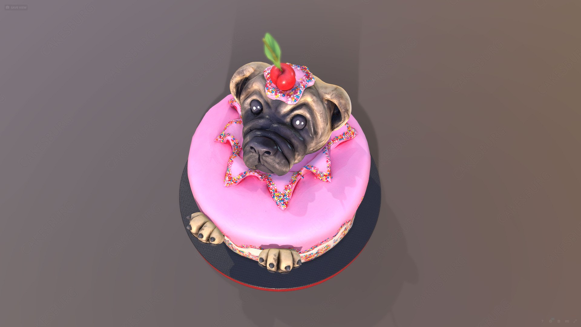 Pug Cake 3D model - TurboSquid 2022035
