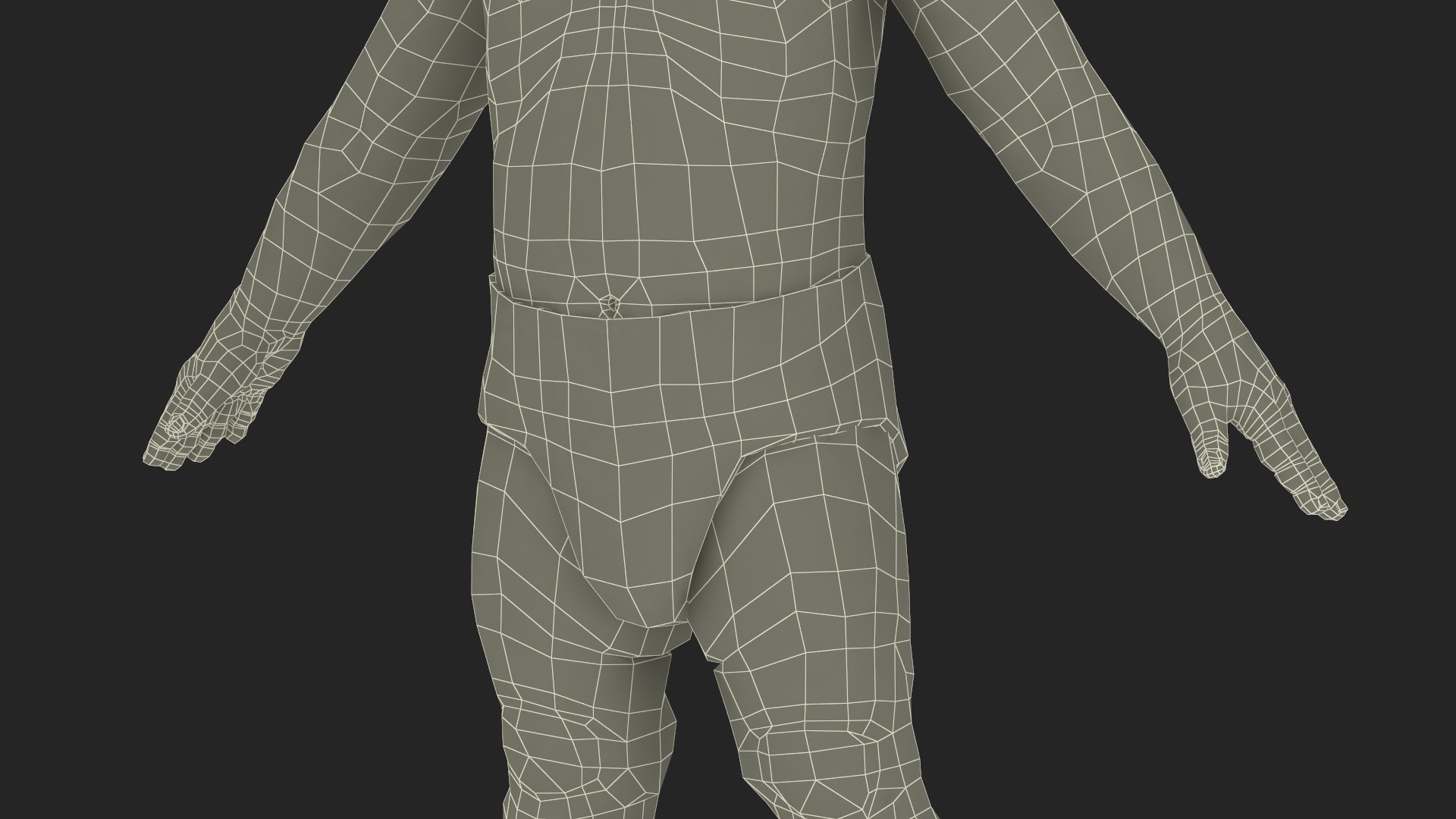 Black Baby Boy Light Skin Wearing Diaper A-Pose Model - TurboSquid 2315056