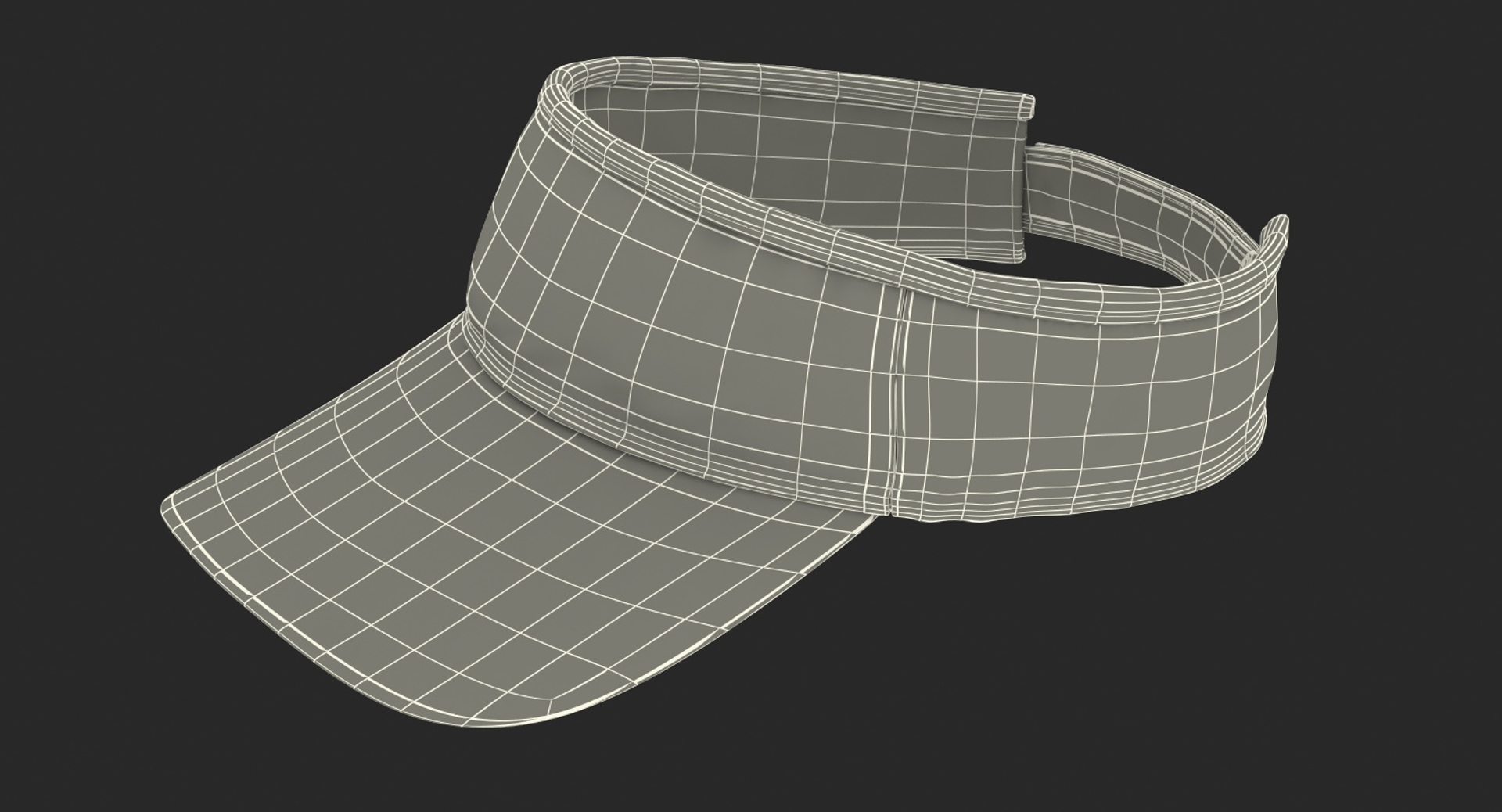 3D Adjustable Sun Visor Cap Model - TurboSquid 1385670