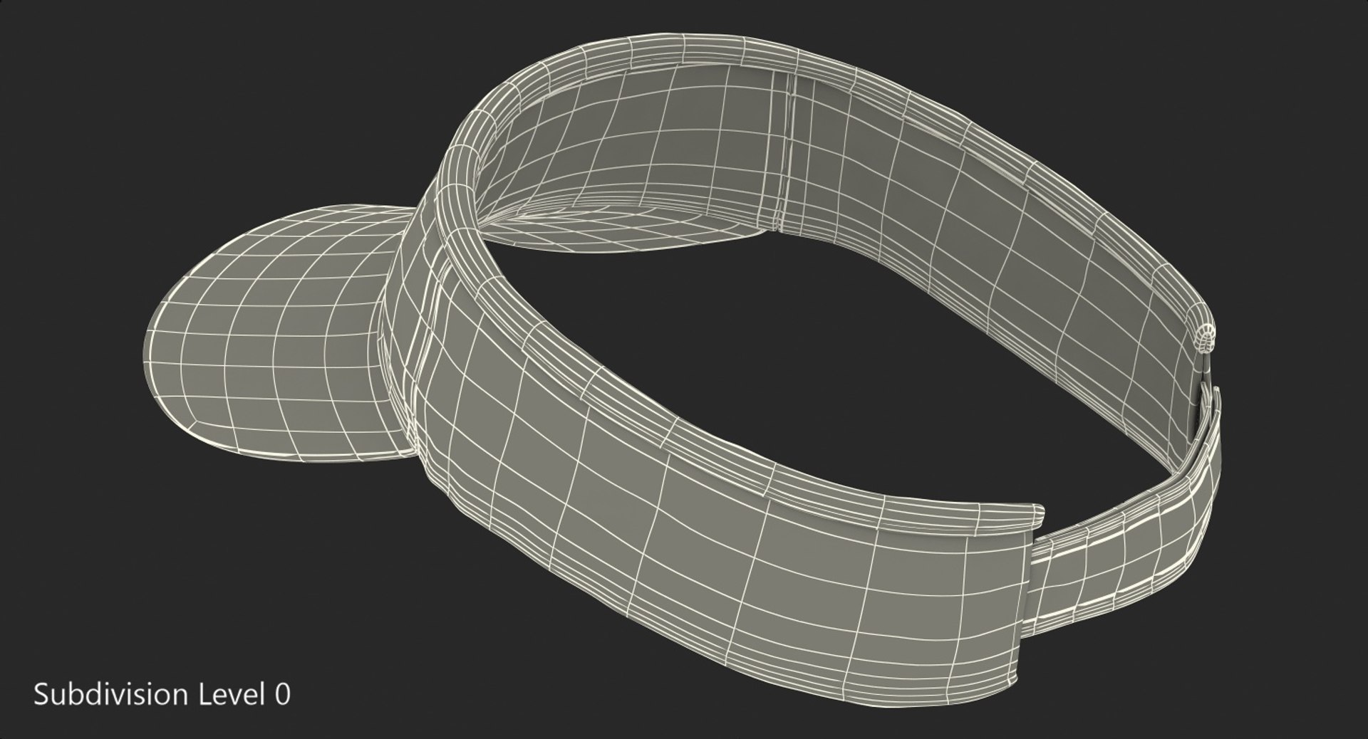 3D Adjustable Sun Visor Cap Model - TurboSquid 1385670