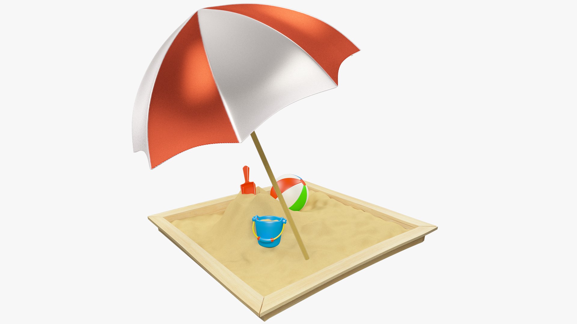 3D Set Sandbox Sand Model - TurboSquid 1525012