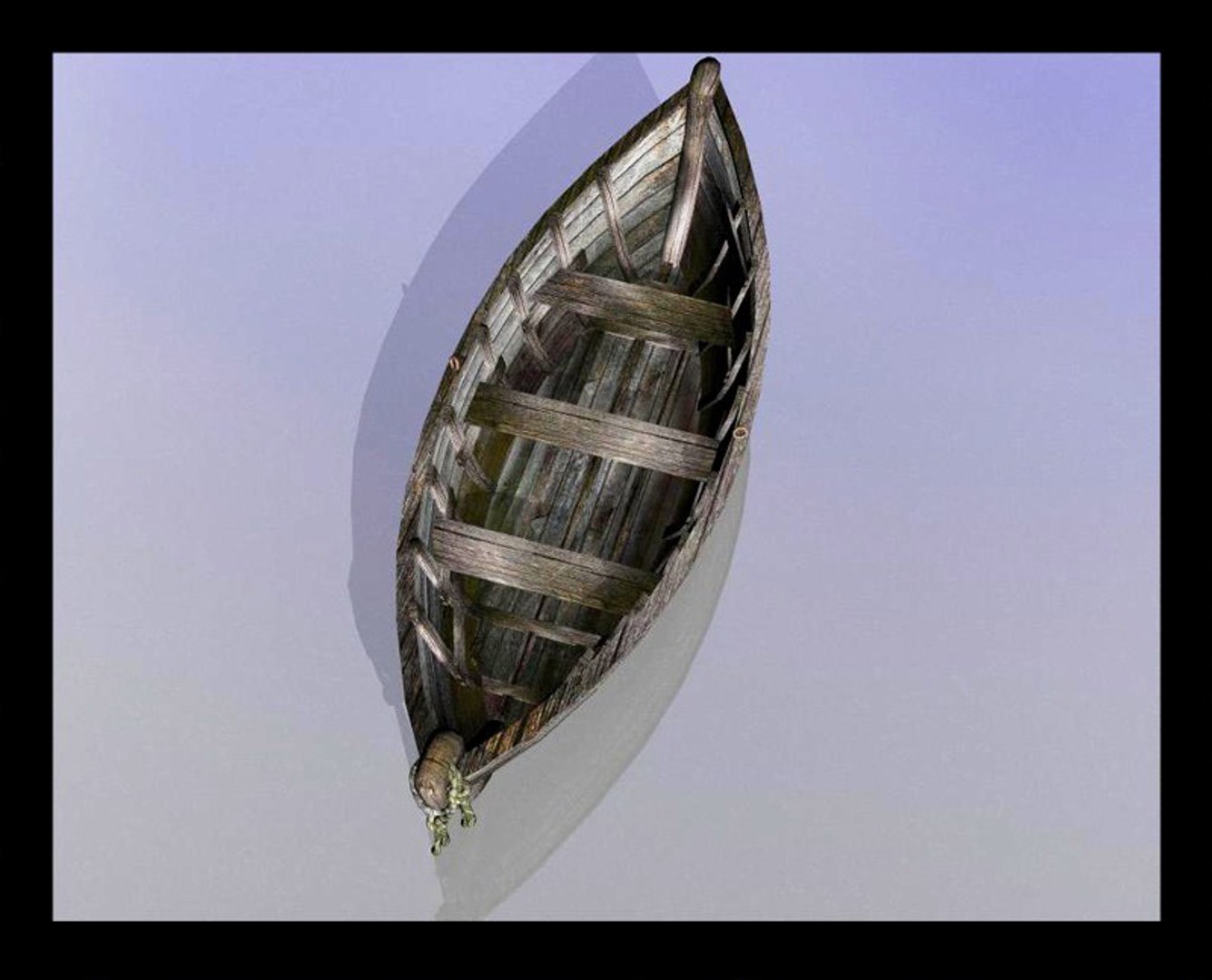 obj old fantasy boat