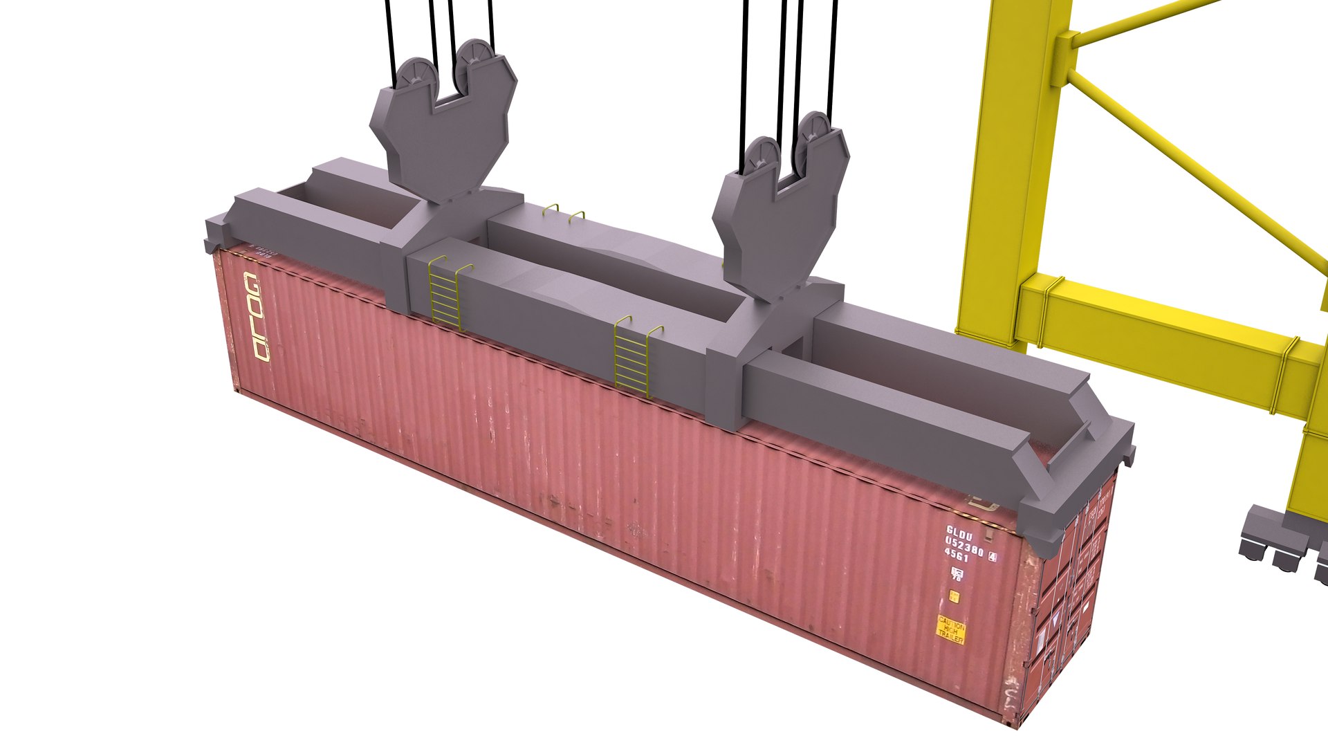 3D Rtg Crane Model - TurboSquid 1570653