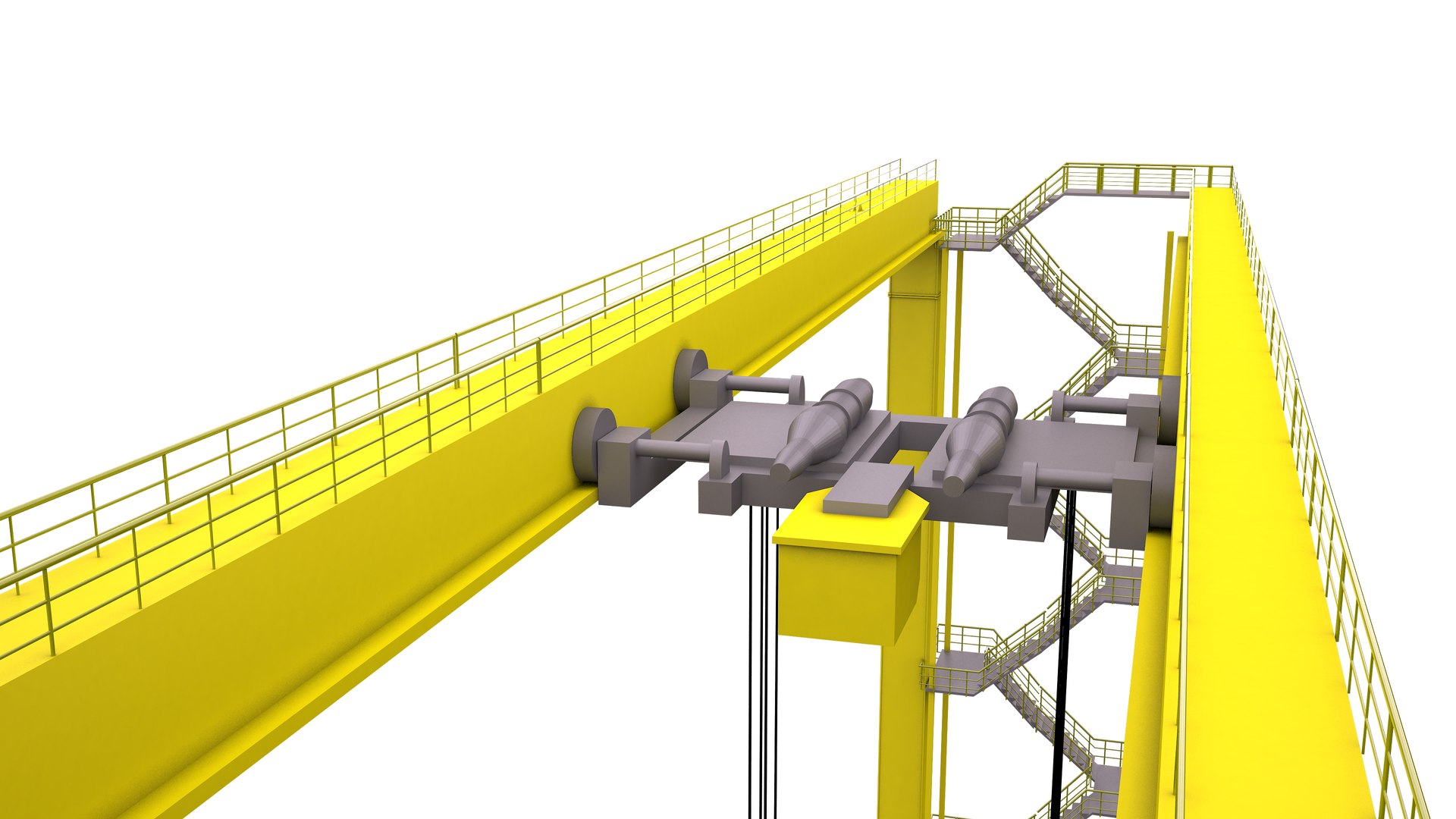3D Rtg Crane Model - TurboSquid 1570653