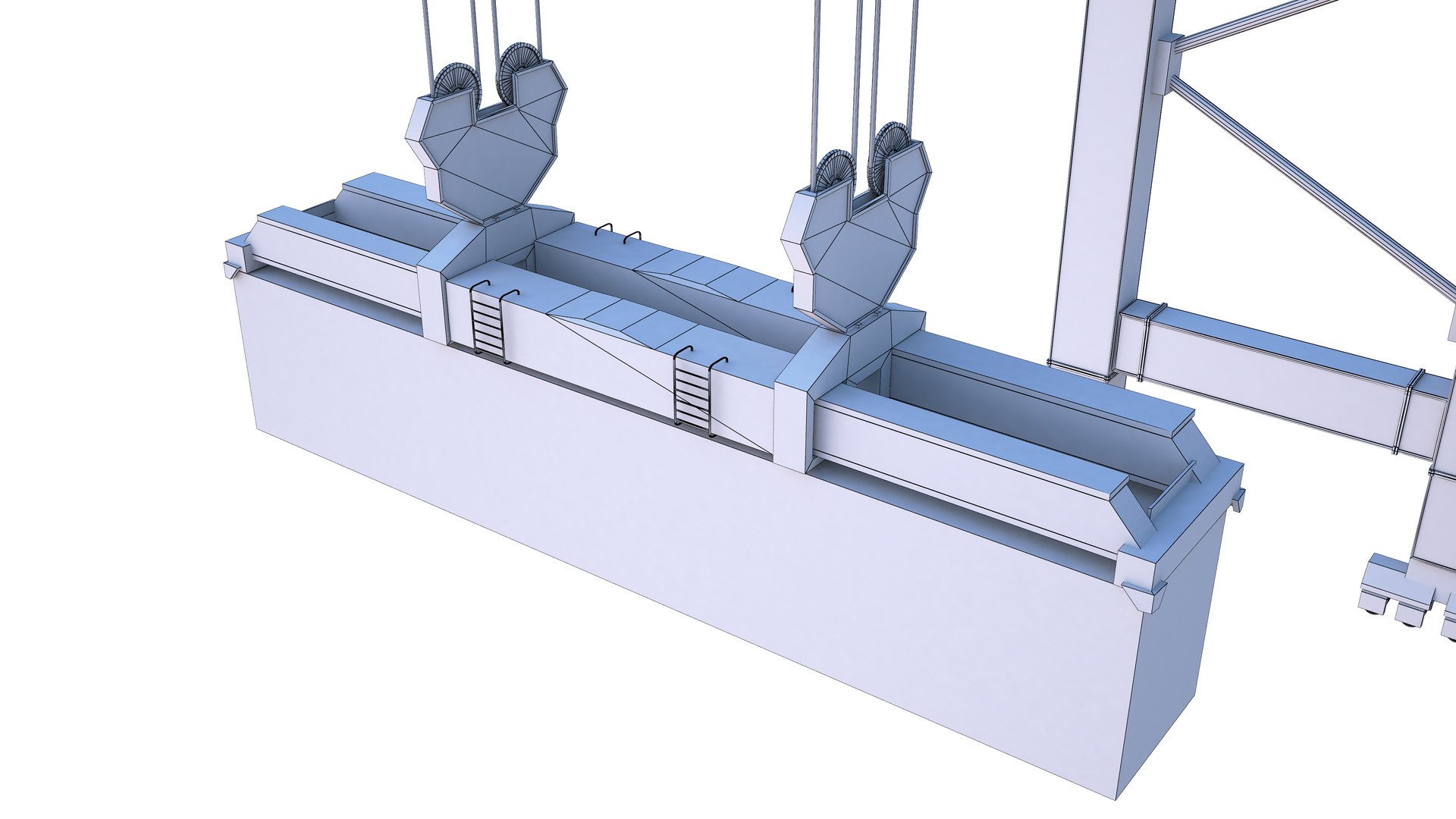 3D Rtg Crane Model - TurboSquid 1570653