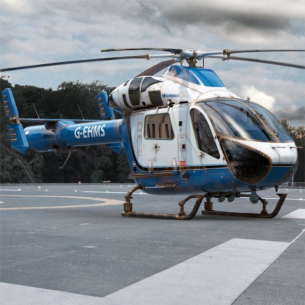 mcdonnell douglas md902 3d max