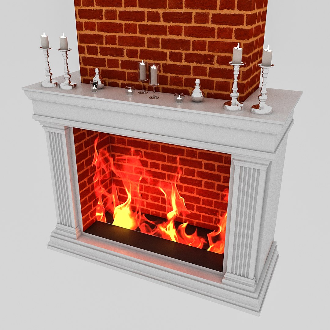 3D Model Fireplace 01 - TurboSquid 1457625