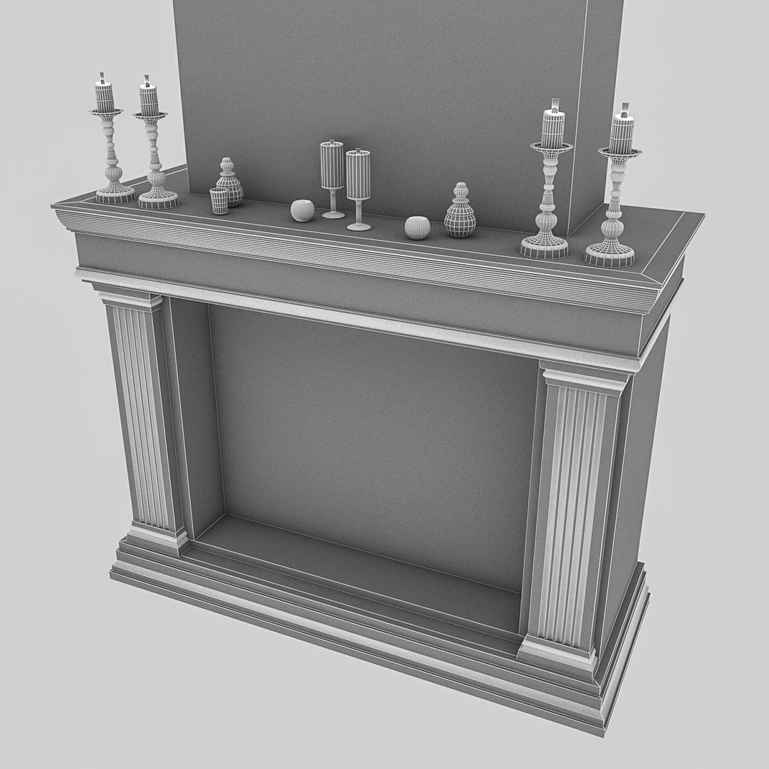 3D Model Fireplace 01 - TurboSquid 1457625