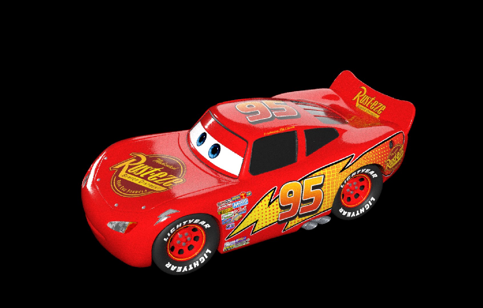 Lightning McQueen 3D Model - TurboSquid 1933282