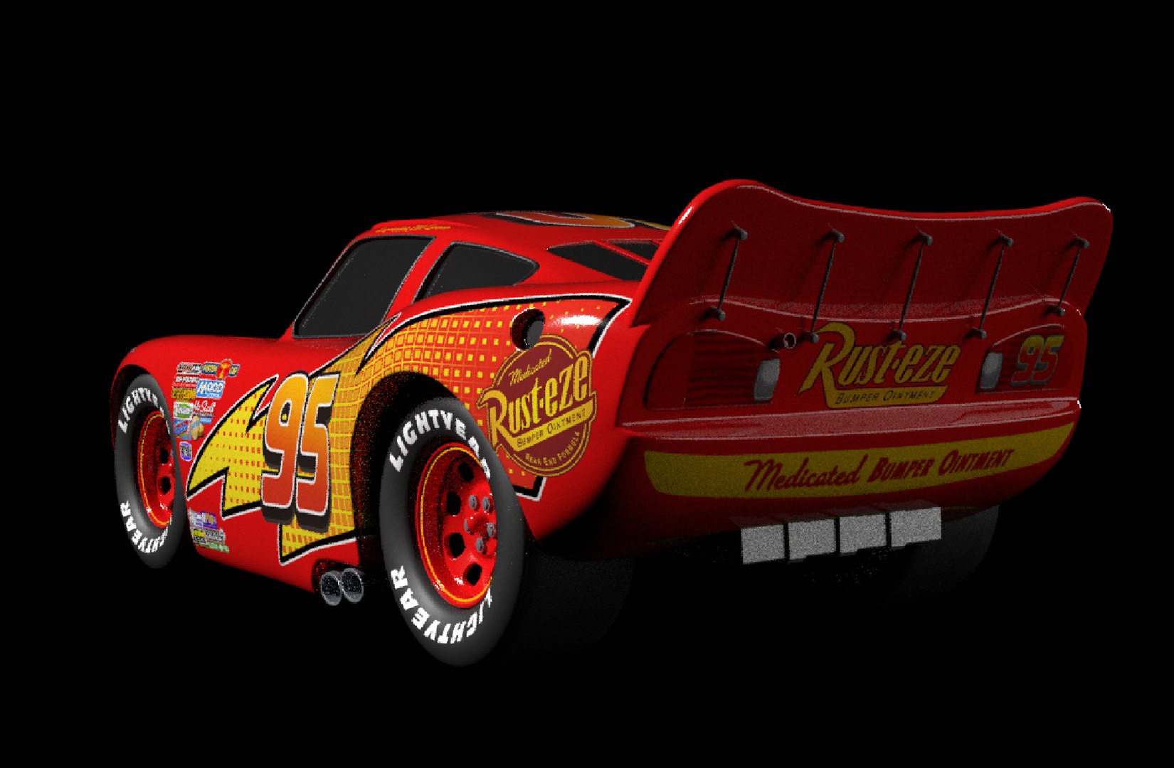 Lightning McQueen 3D Model - TurboSquid 1933282