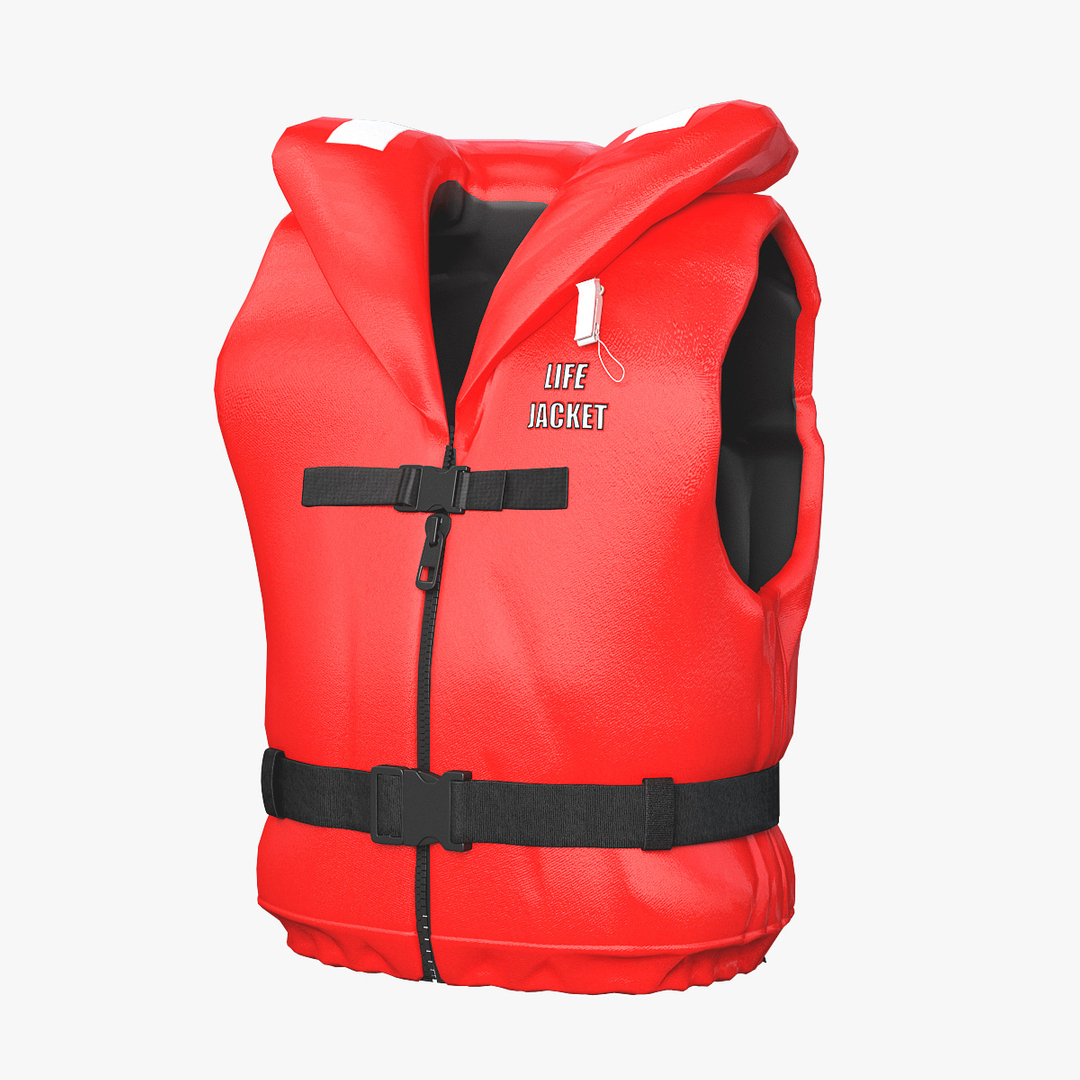 Life Jacket V2 3d Fbx