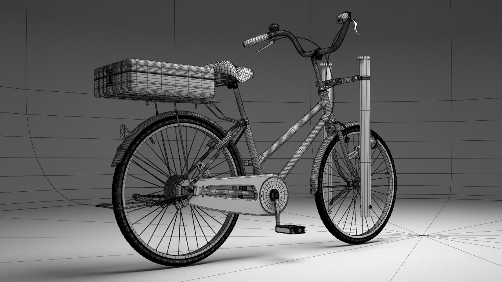 3ds Max Officer Bicycle