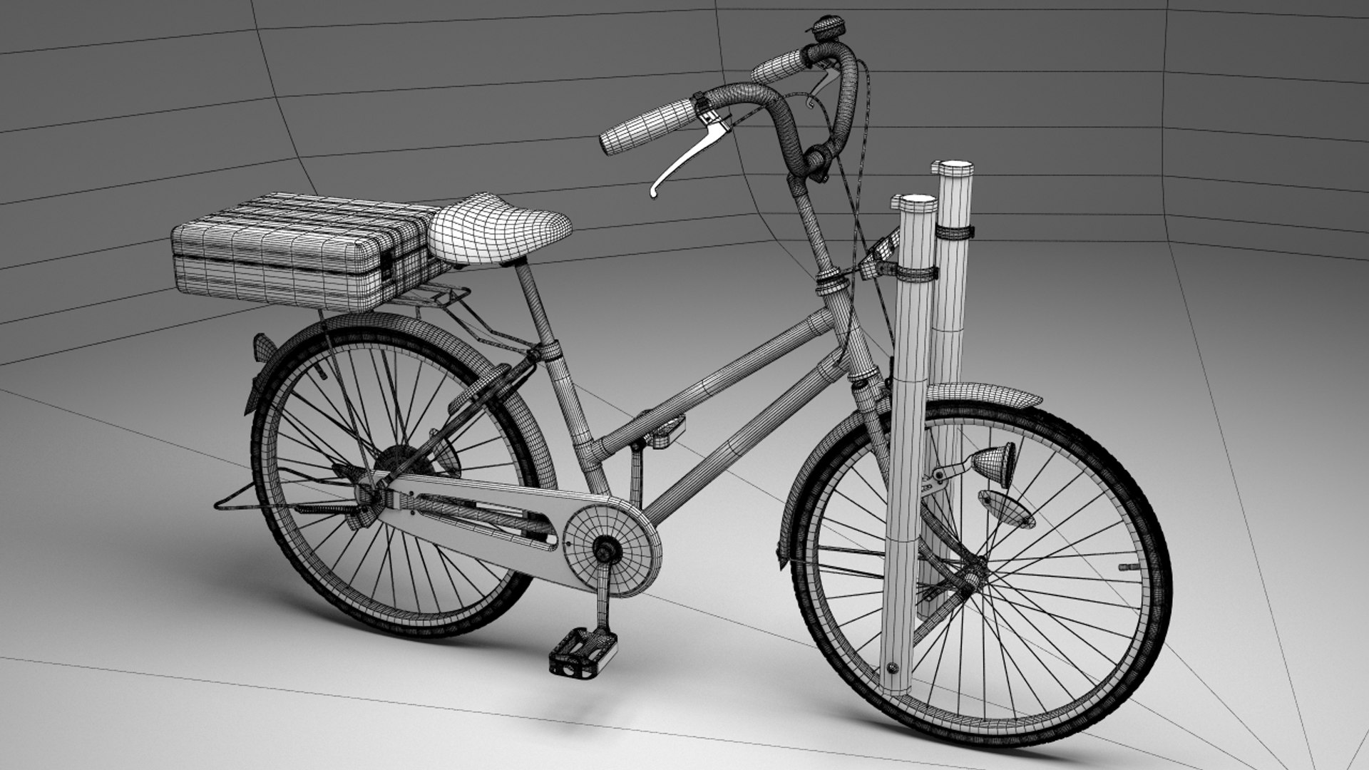 3ds Max Officer Bicycle