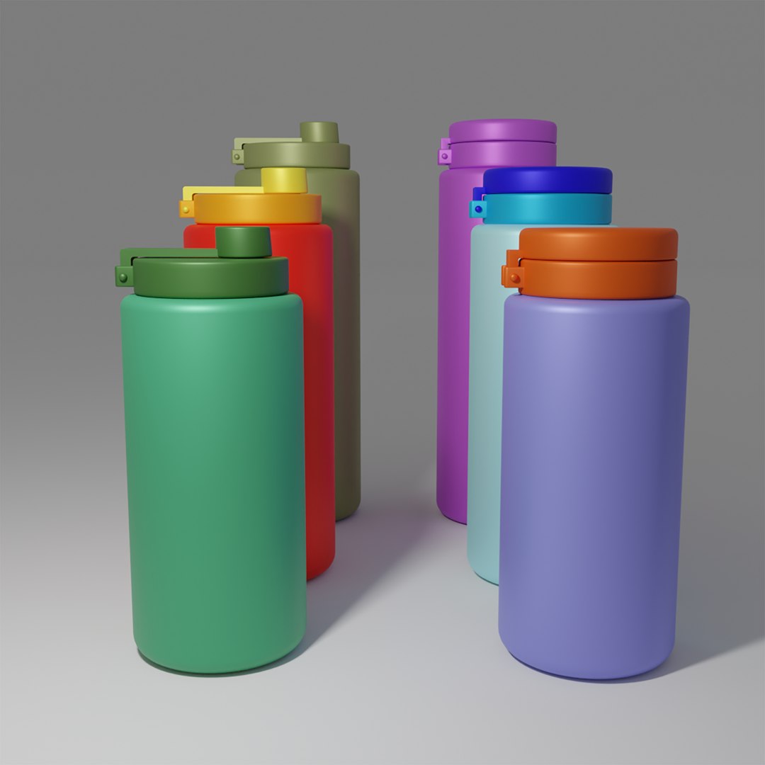3D Insulated Water Bottle - TurboSquid 2205020
