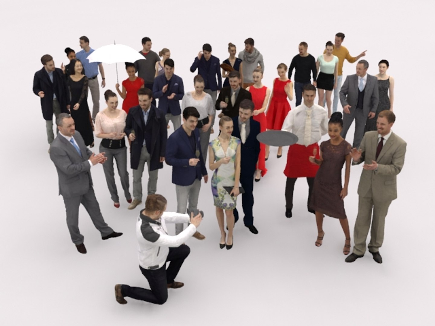 Scanned People Casual 3D Model - TurboSquid 1559314