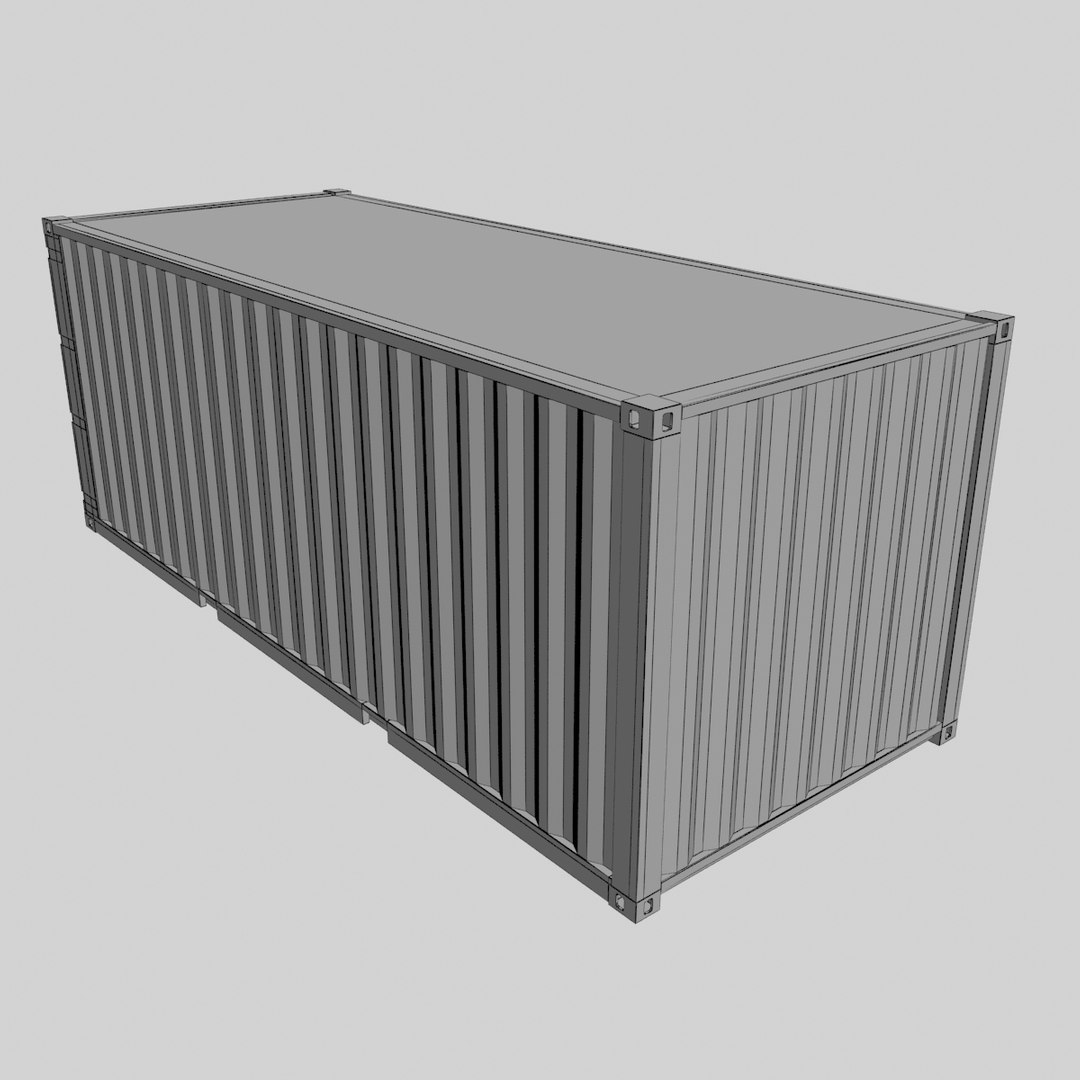 shipping container 3d model