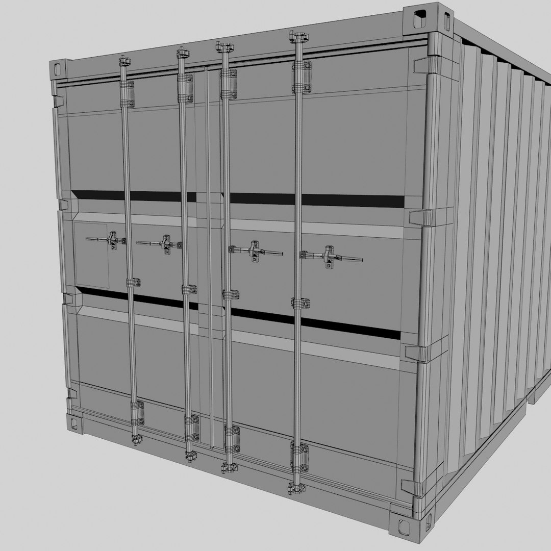 shipping container 3d model