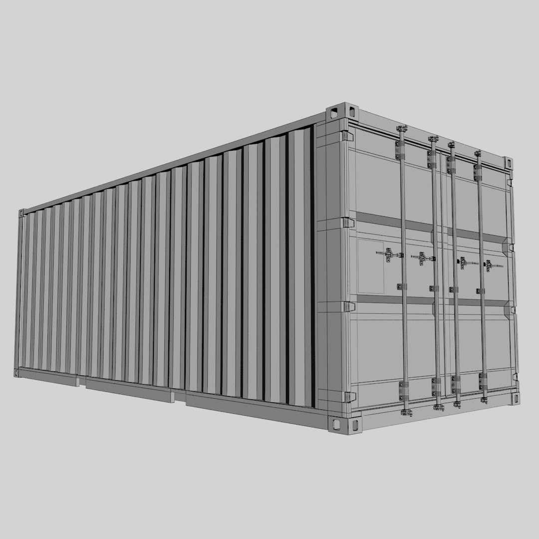 shipping container 3d model