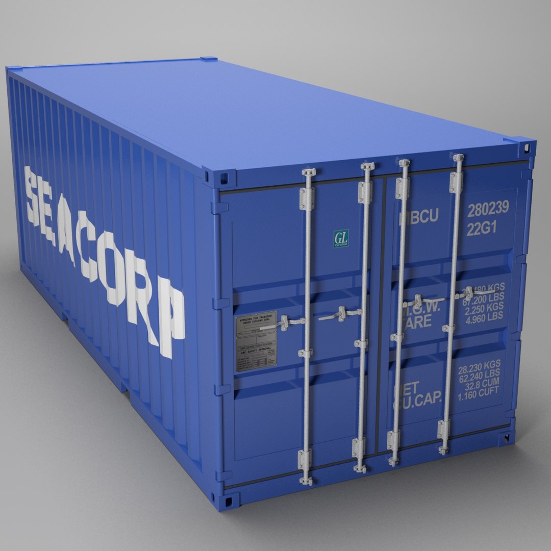 shipping container 3d model