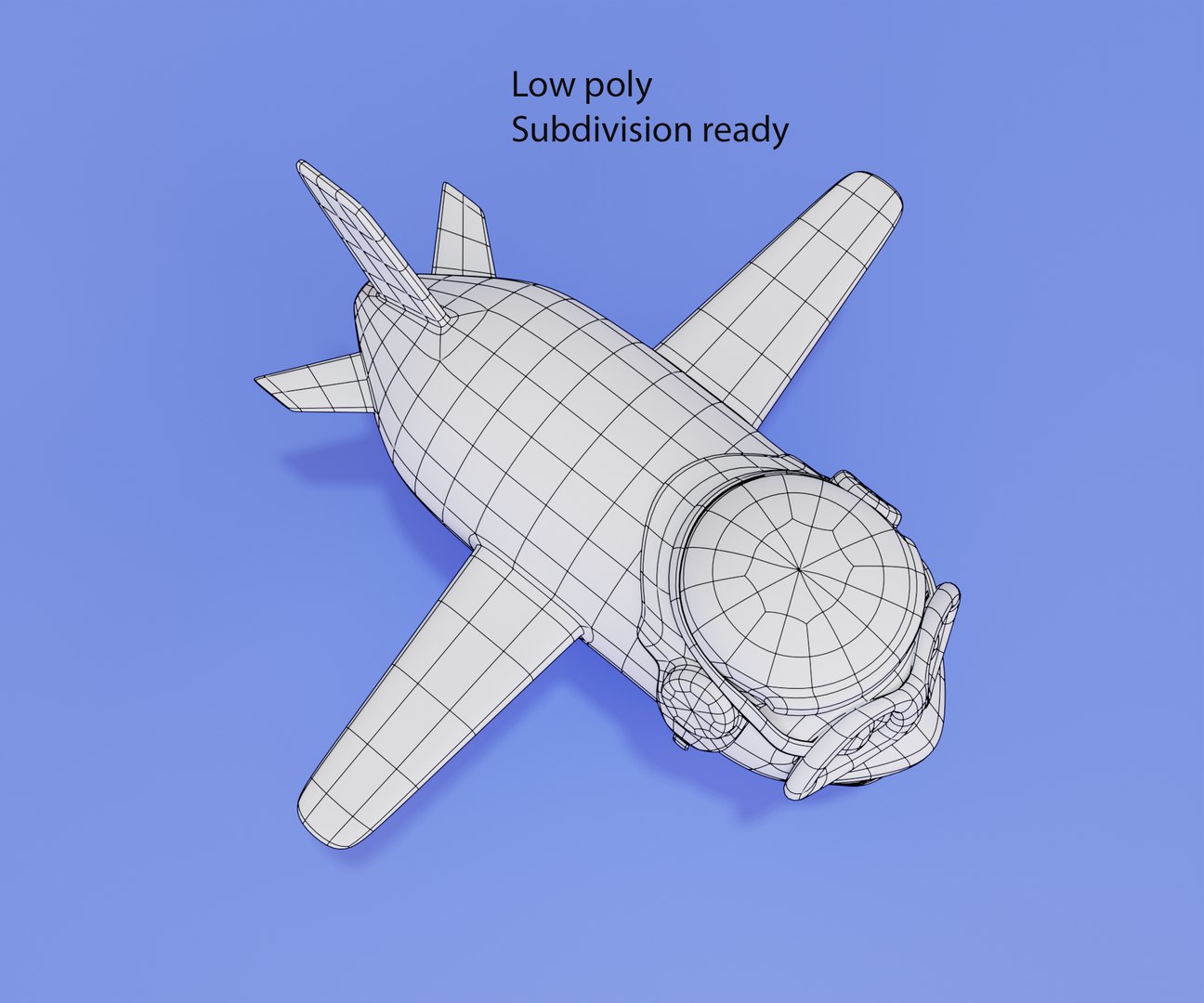 3D Model Cartoon Airplane With Eyes - TurboSquid 1933408