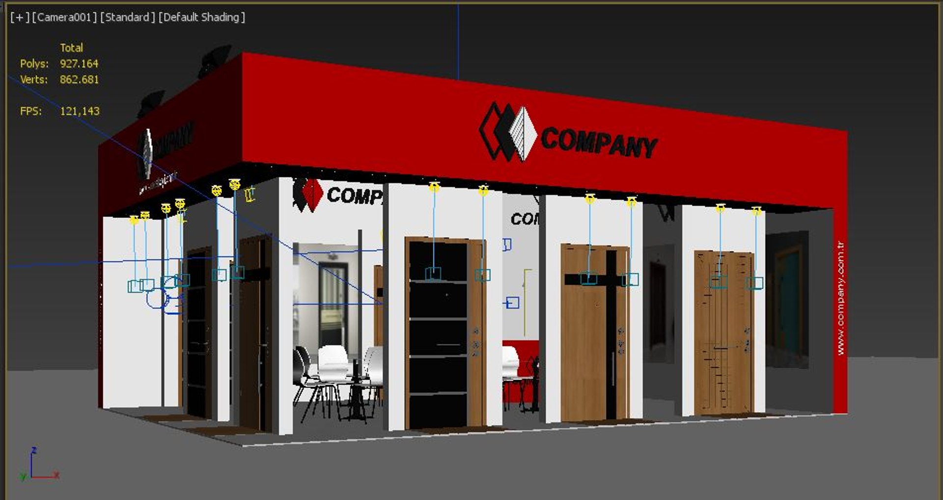 3D Model Exhibition Stand 6x8 - TurboSquid 2110112