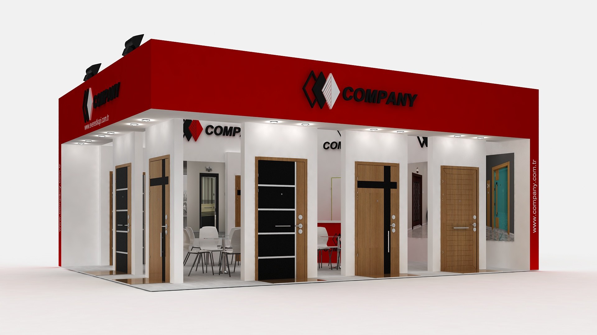 3D Model Exhibition Stand 6x8 - TurboSquid 2110112