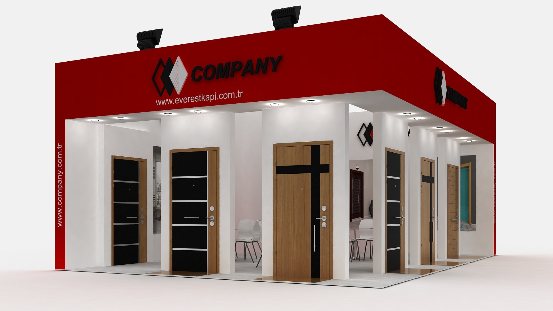 3D Model Exhibition Stand 6x8 - TurboSquid 2110112