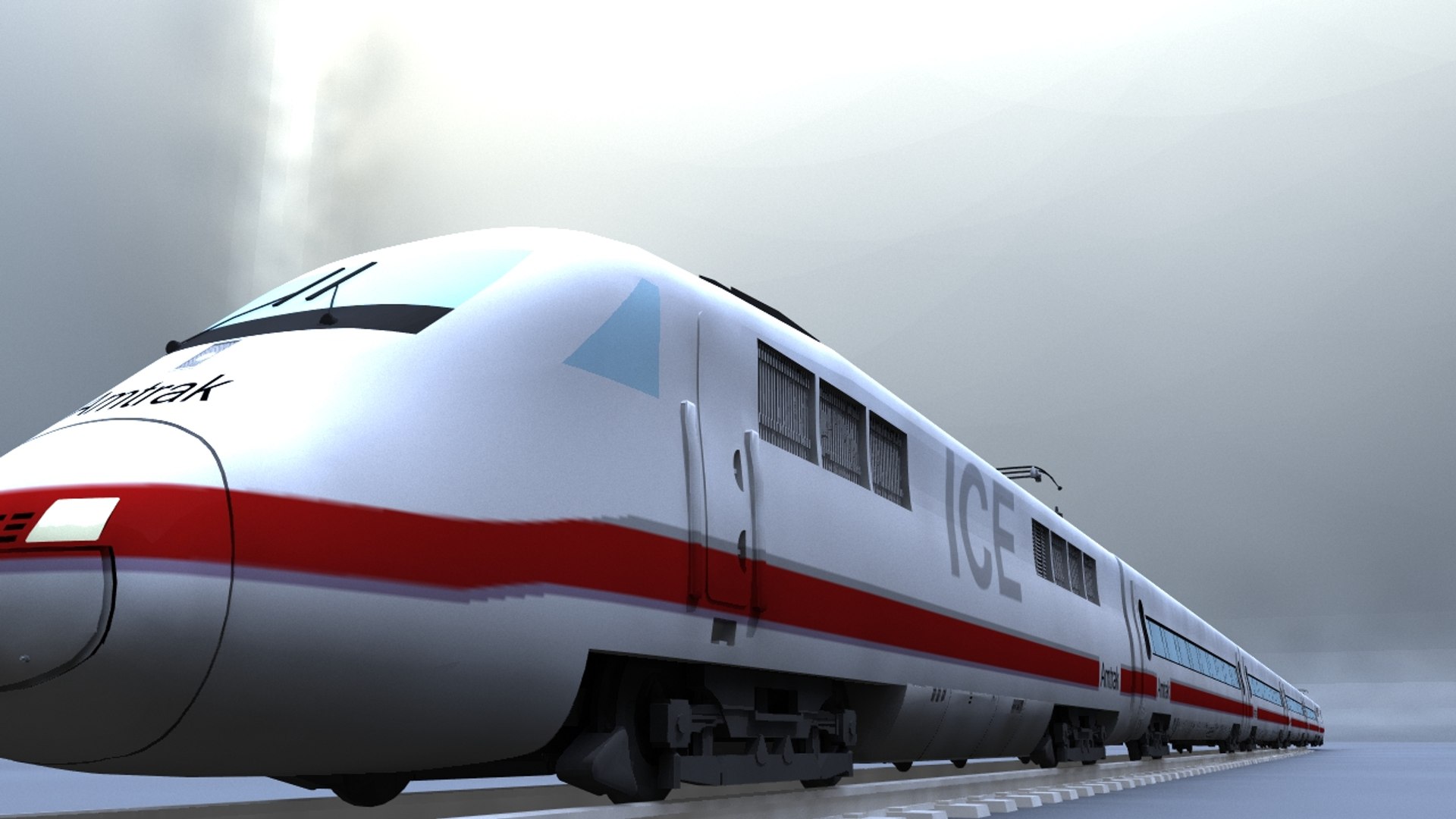 3ds Max Ice Train
