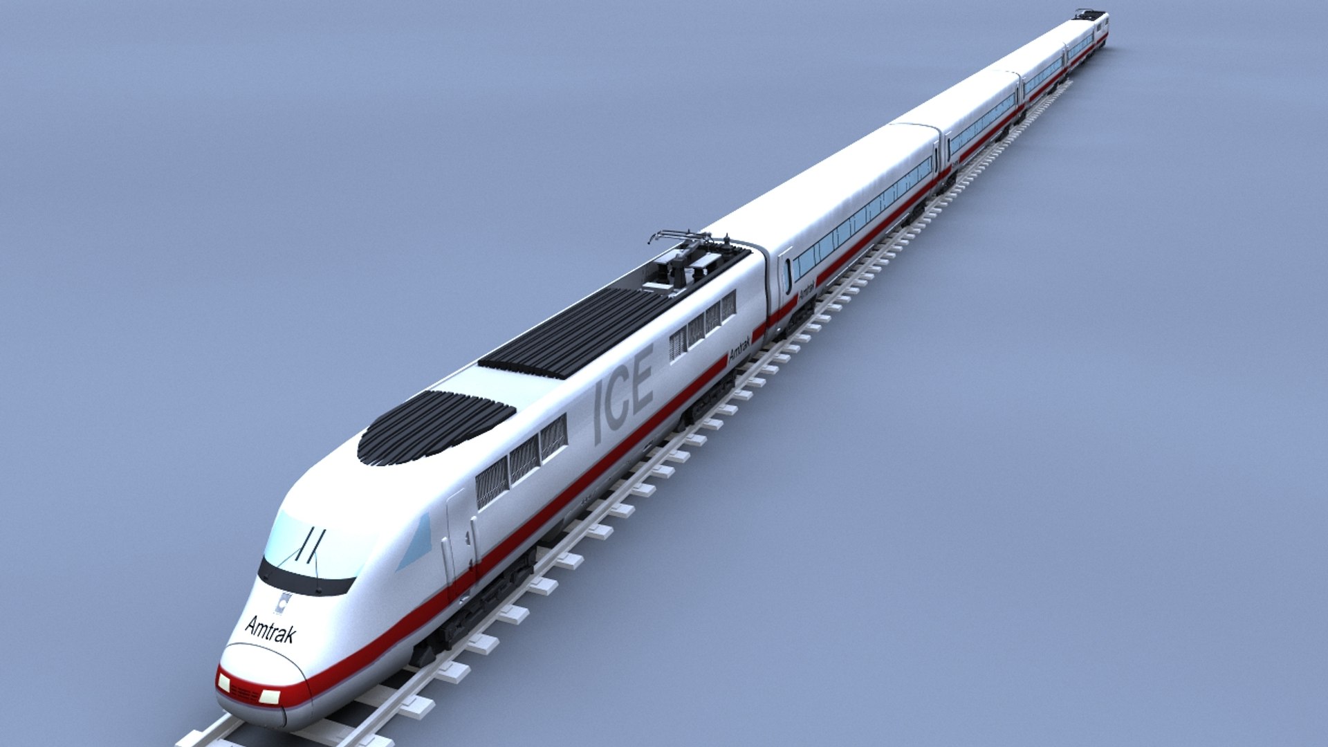 3ds Max Ice Train