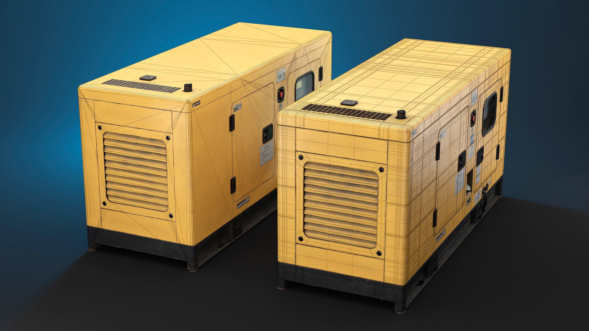 3D Diesel Generator Hight and Low Poly PBR model - TurboSquid 1955090
